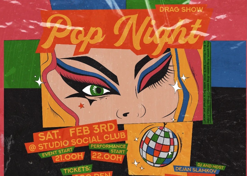 Дрег шоу „Pop Night“ во сабота во Скопје